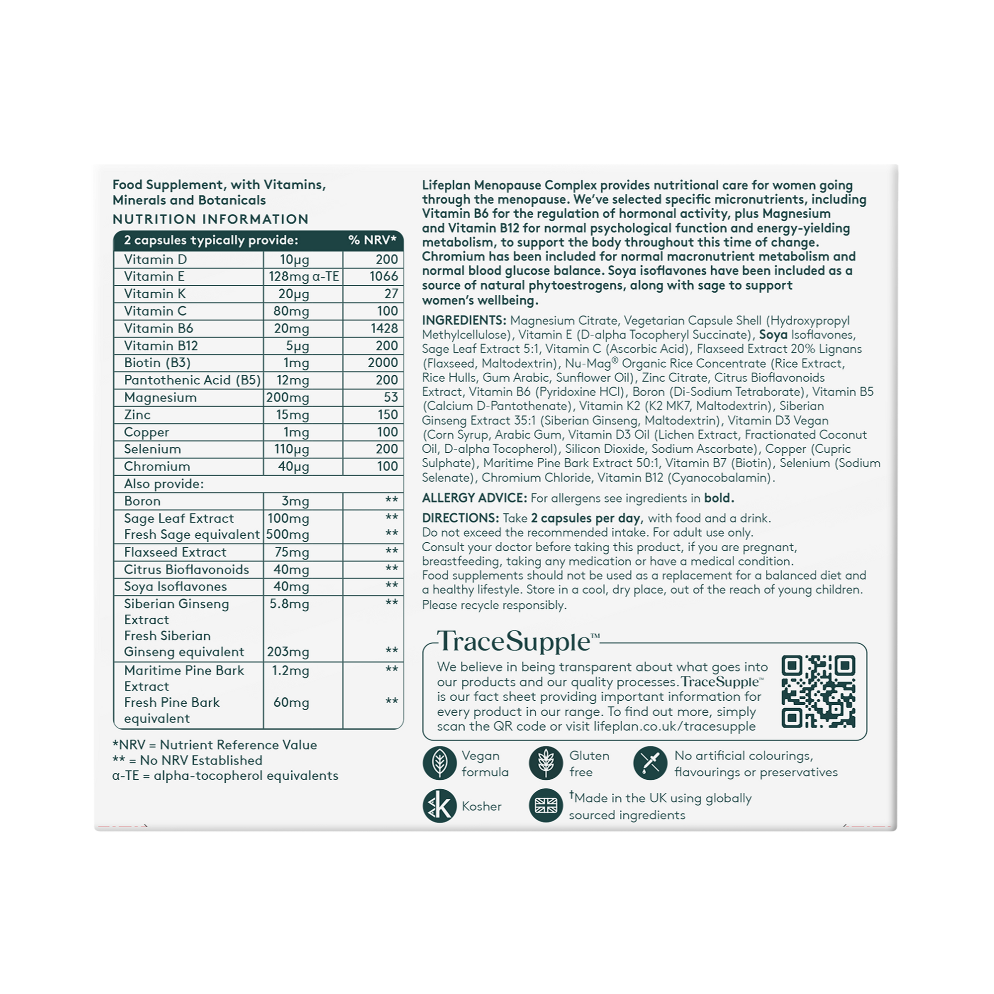 Menopause Complex | 60 Capsules